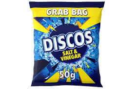 Walkers Discos Crisps Salt and Vinegar Flavor 50g – International Food Shop