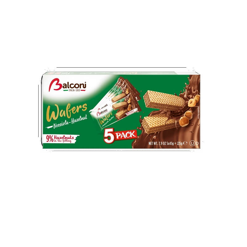 Balconi Hazelnut Wafers 5pk 225g – International Food Shop